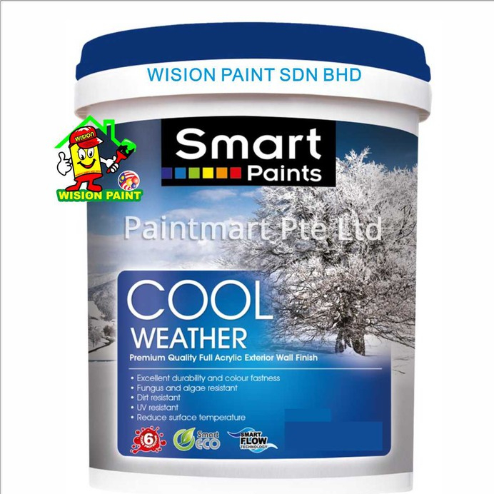 SMART Paint Cool Weather Exterior Paint 5L Wall Paint Weatherproof ...