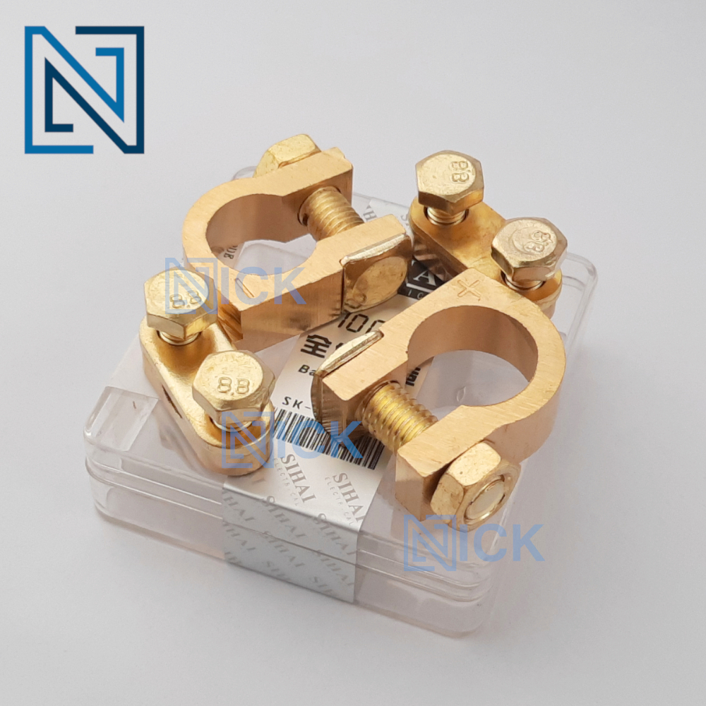 1Set Copper 007 Battery Terminal Clamp Clip For Car Truck Backhoe ...