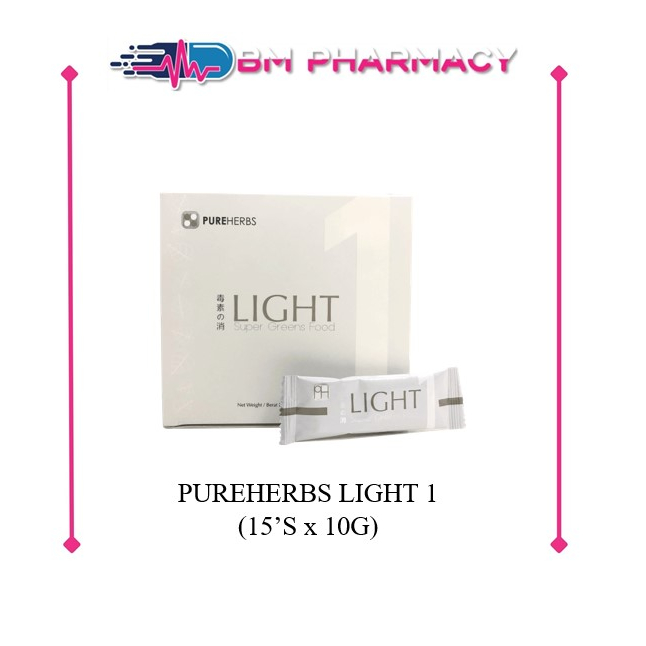 PUREHERBS LIGHT 1 SUPER GREENS FOOD 15'S x 10G | Shopee Malaysia