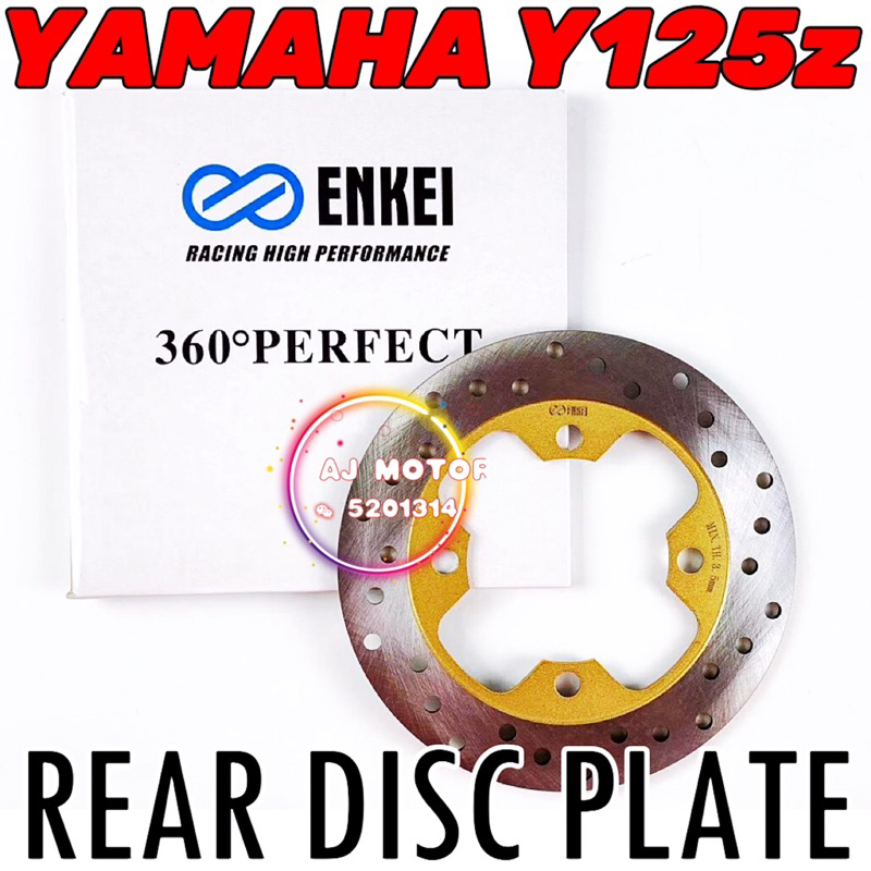 YAMAHA Y125Z 5BU Y125ZR 5XK REAR DISC PLATE STANDARD Y125 125 125Z ...