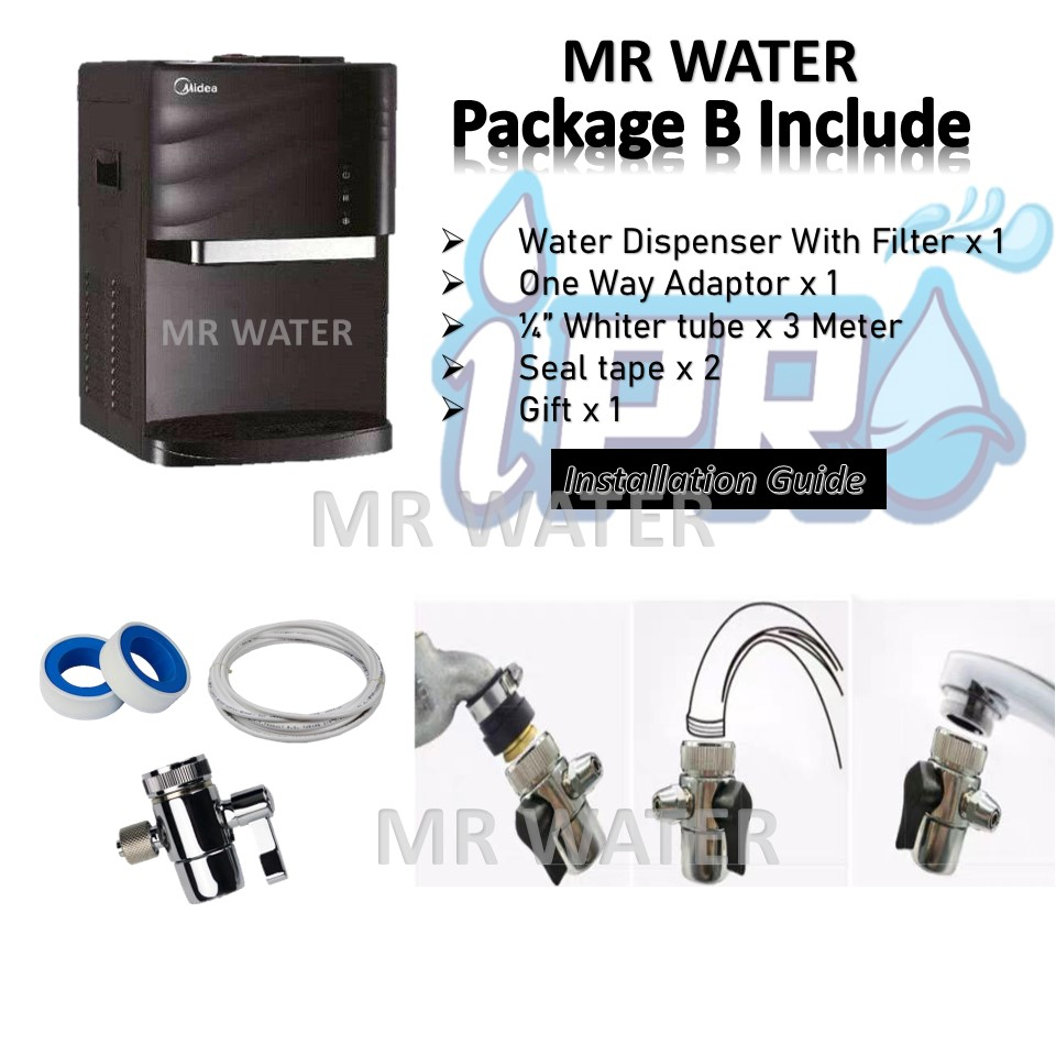 Penapis Air Midea Alkaline Water Dispenser Hot Normal Cold Model: MIDEA ...