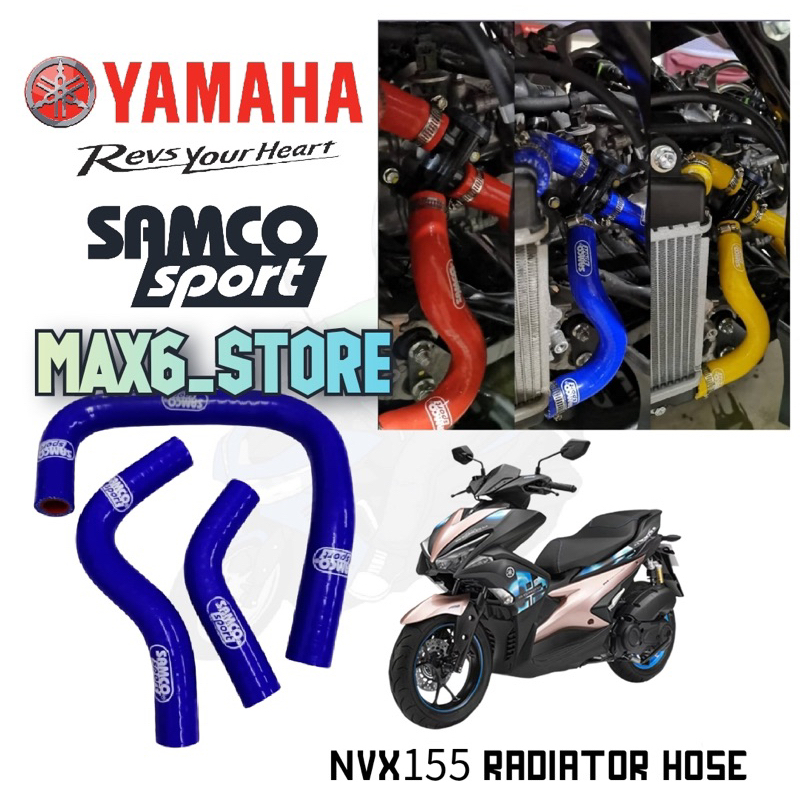 SAMCO HOSE RADIATOR YAMAHA NVX155 V2 V3 / AEROX / NMAX 2020 / NMAX ...