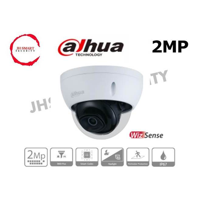DAHUA -IPC-HDBW3241E-S 2MP IR Fixed focal Dome WizSense Network Camera | Shopee Malaysia