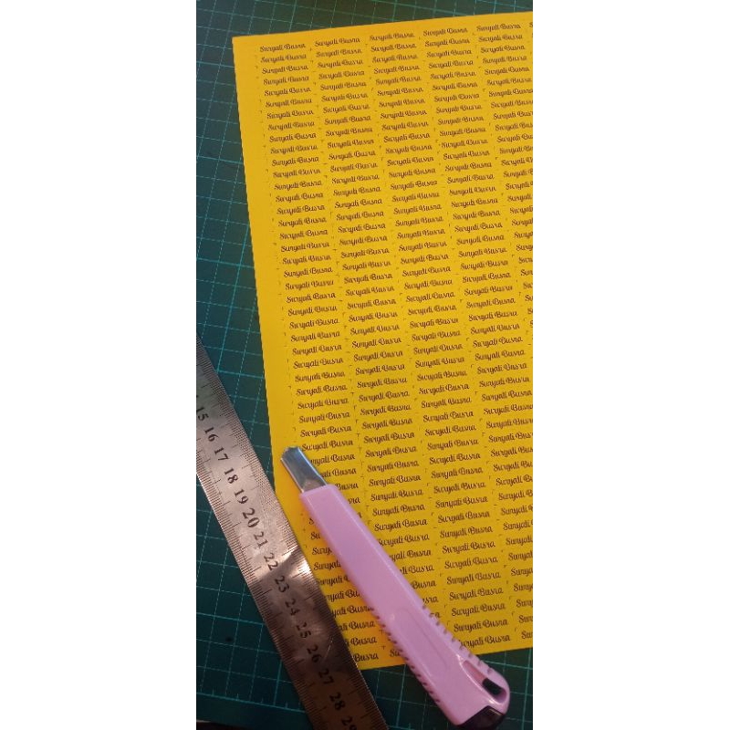 Sticker Nama, Sticker Buku Sekolah, Sticker waterproof, sticker ...