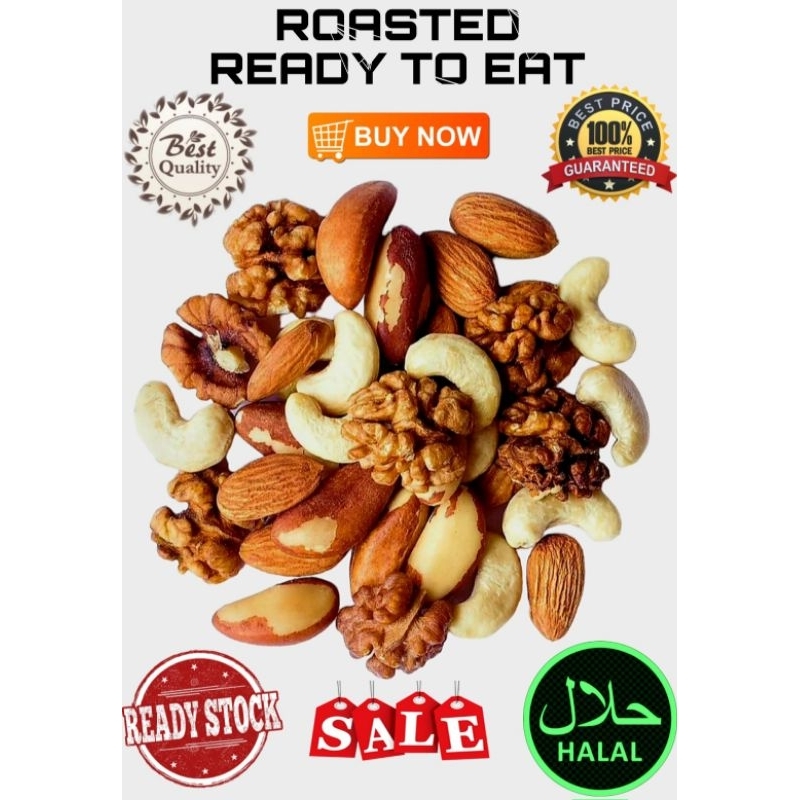 Mixed Roasted Nuts - Ready Stock In Malaysia.250gm./500gm/1000gm.1kg ...