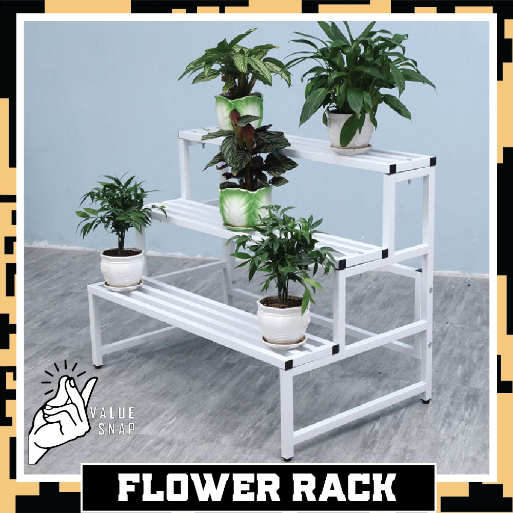 Rak Bunga Flower Rack Stand Outdoor Rak Pasu Bunga Bertingkat Outdoor ...