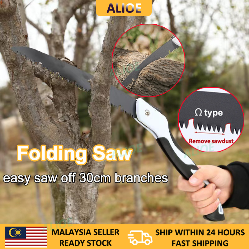 mini metal cutter wood gergaji kayu tangan gergaji pokok hand saw tree ...