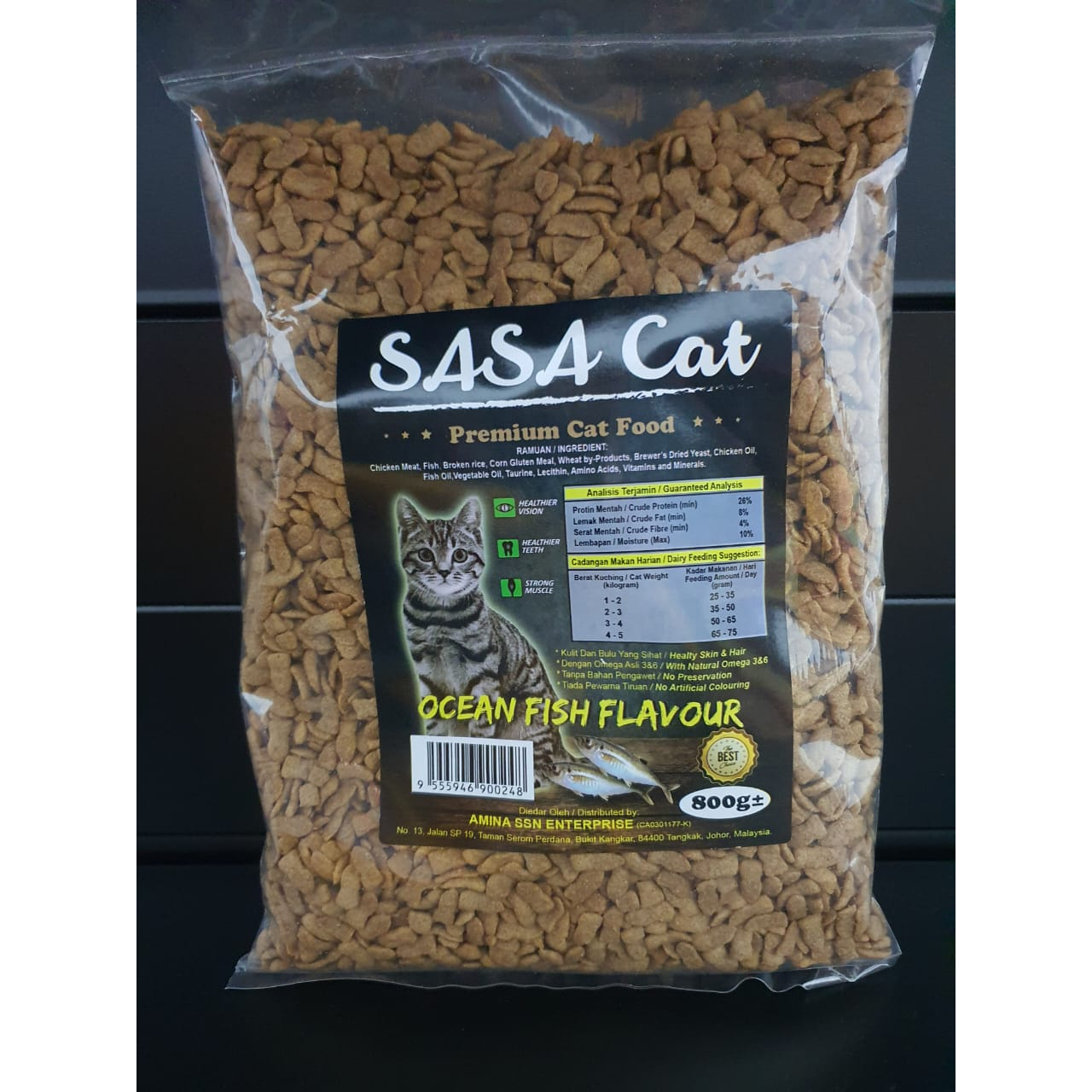 SASA Premium Cat Food 800Gm - Makanan Kuching Kering - Cat Dry Food ...