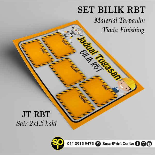 CARTA DAN JADUAL BILIK RBT (REKABENTUK DAN TEKNOLOGI) LOOSE ITEM ...