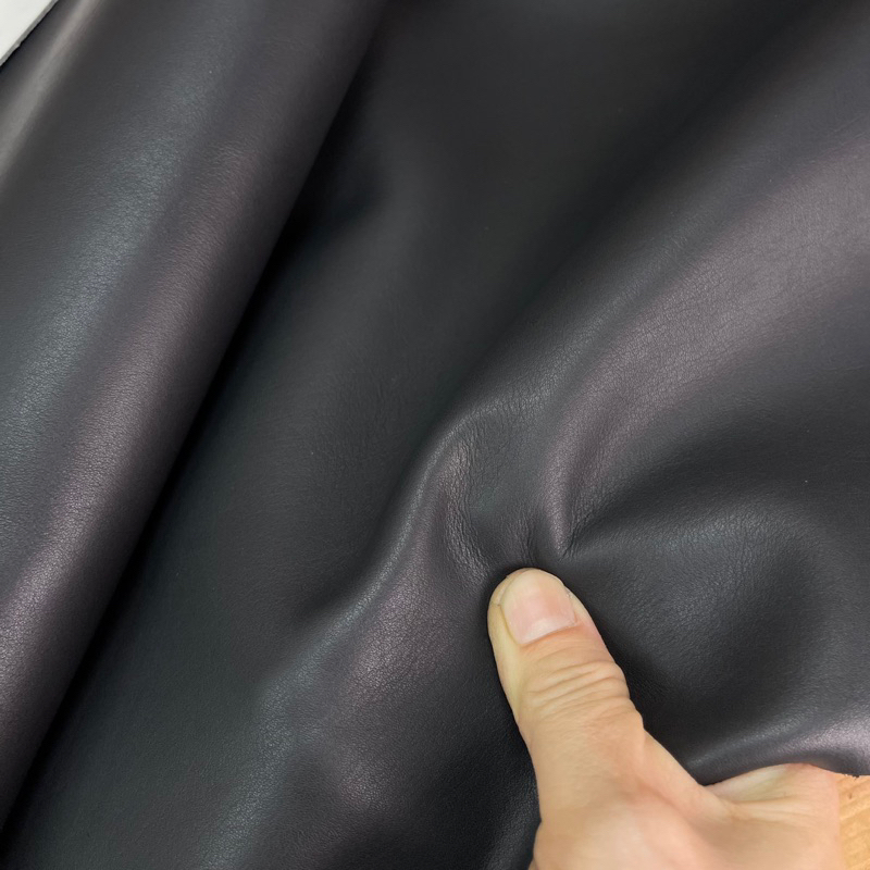 Nappa Cow Calf RO #218 Full Grain Matt Black 1.2-1.4mm Genuine Leather ...
