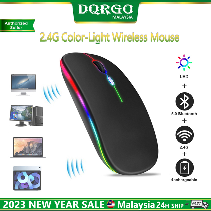 (2023NEW) 2.4G Mouse Wireless Silent Bluetooth Recharge Wireless Mouse ...
