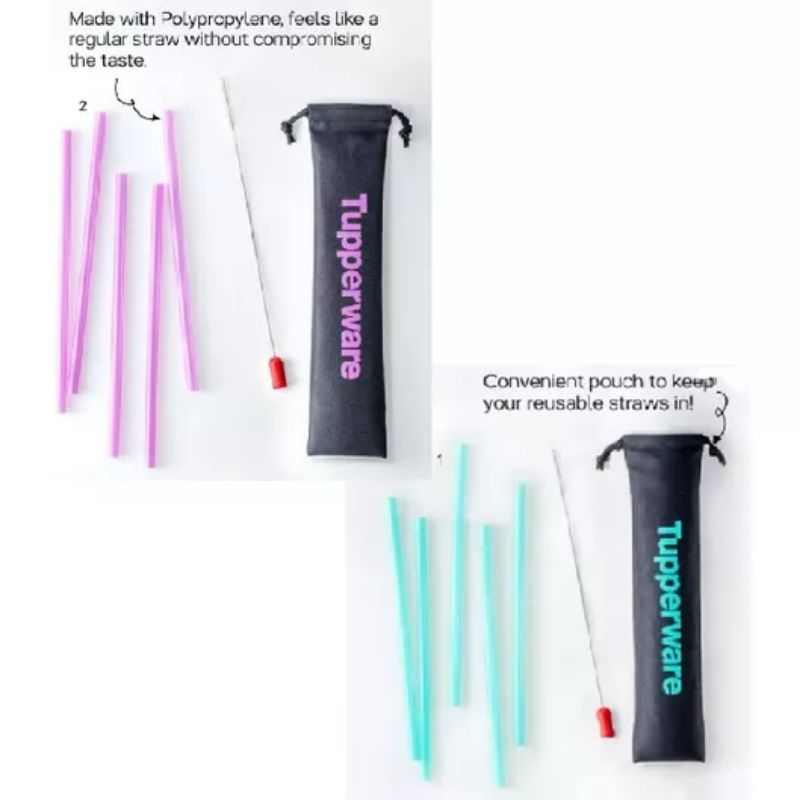 Tupperware Go Eco Straw set | Shopee Malaysia