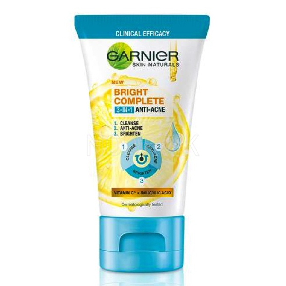 Garnier Light Complete / Pure Active / Facial Acne Cleanser Brightening ...