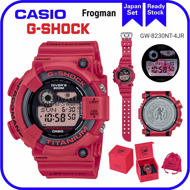 G SHOCK FROGMAN 30th Anniversary is inspired by the red GW-8230NT-4JR ...