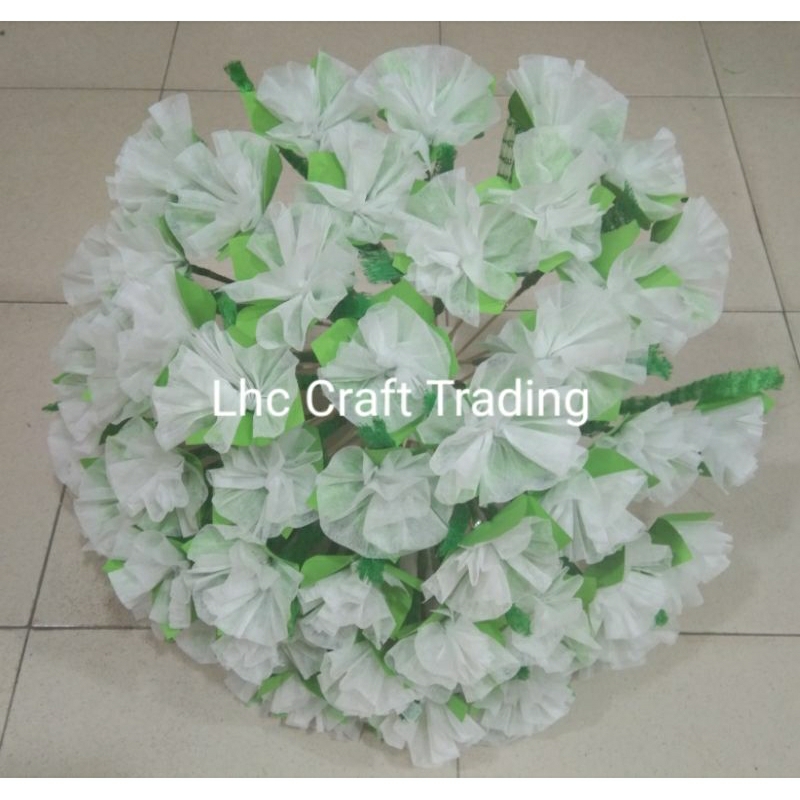 BTS8 50 PCS BUNGA TELURBunga telur (kertas tisu) (50batang) | Shopee ...