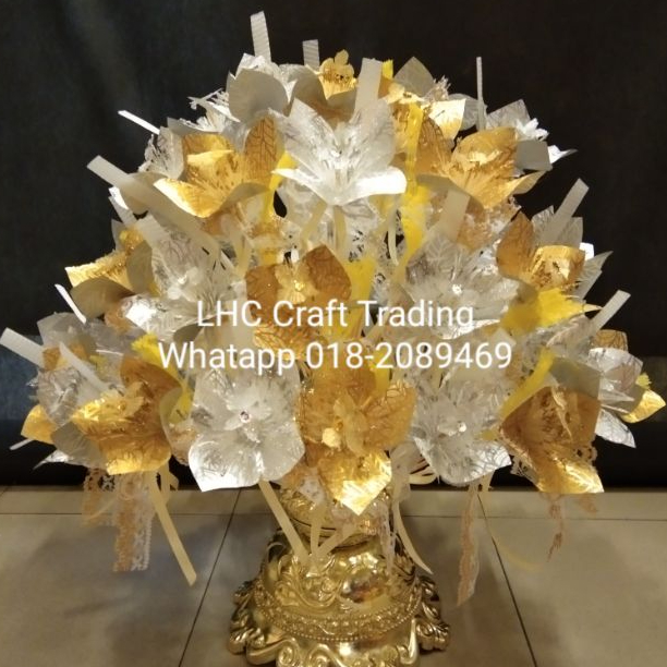 BTS23 50pcs Bunga Telur Pelamin(25gold~25silver) | Shopee Malaysia