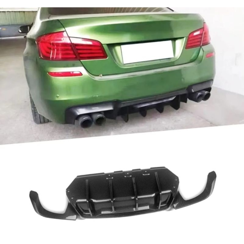 Glossy Black F10 M5 Diffuser Rear Bumper Diffuser Bmw | Shopee Malaysia