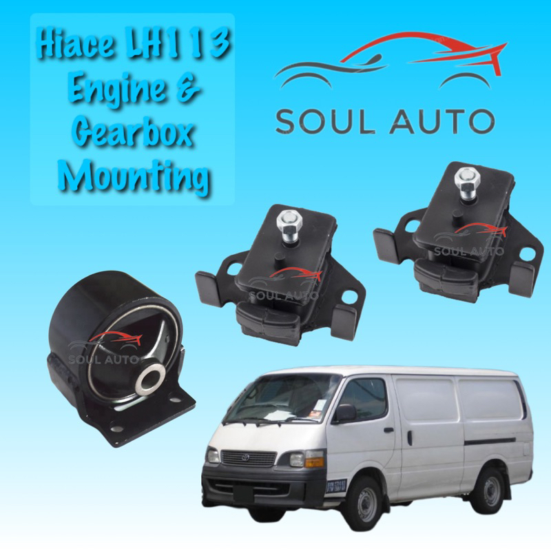 Toyota Hiace LH113 MANUAL Engine & Gearbox Mounting Set | Shopee Malaysia