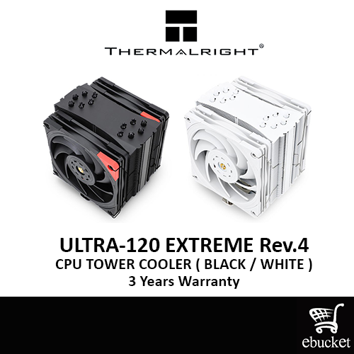 THERMALRIGHT ULTRA-120 EXTREME Rev.4 CPU TOWER COOLER ( BLACK / WHITE ...