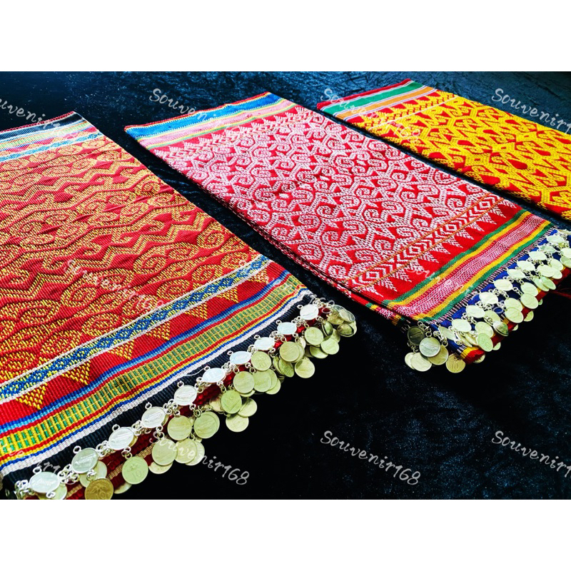 Kain Tating ngepan iban/Kain tating tenunan Original (Free Size ...