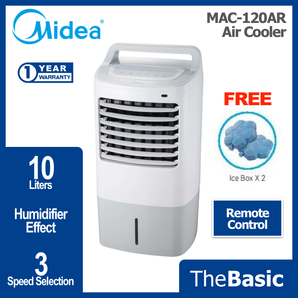 MIDEA 10L Air Cooler with Remote Control ( MAC-120AR / MAC120AR ...
