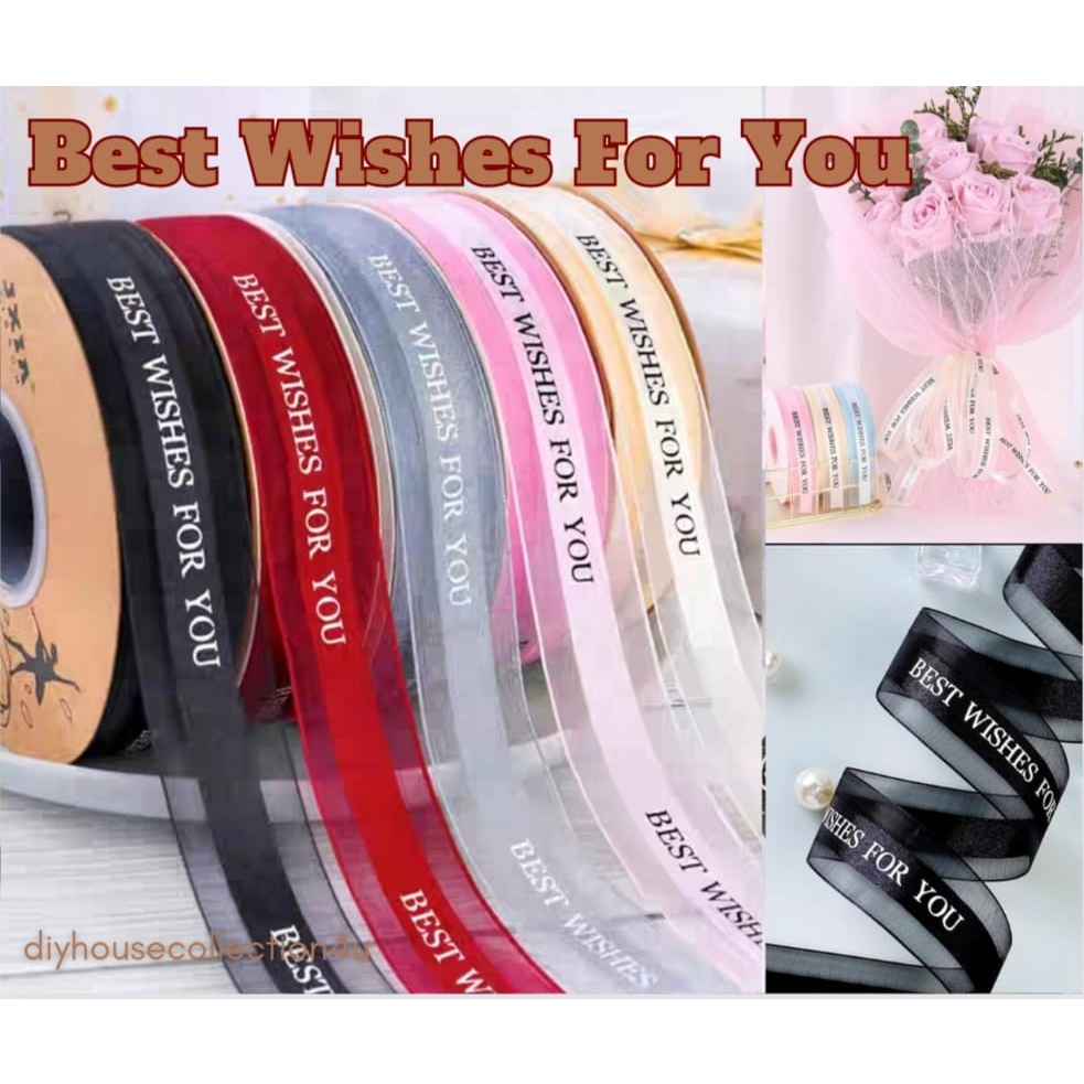 5 Meter Greeting Ribbon Reben 2.5cm Riben | Shopee Malaysia