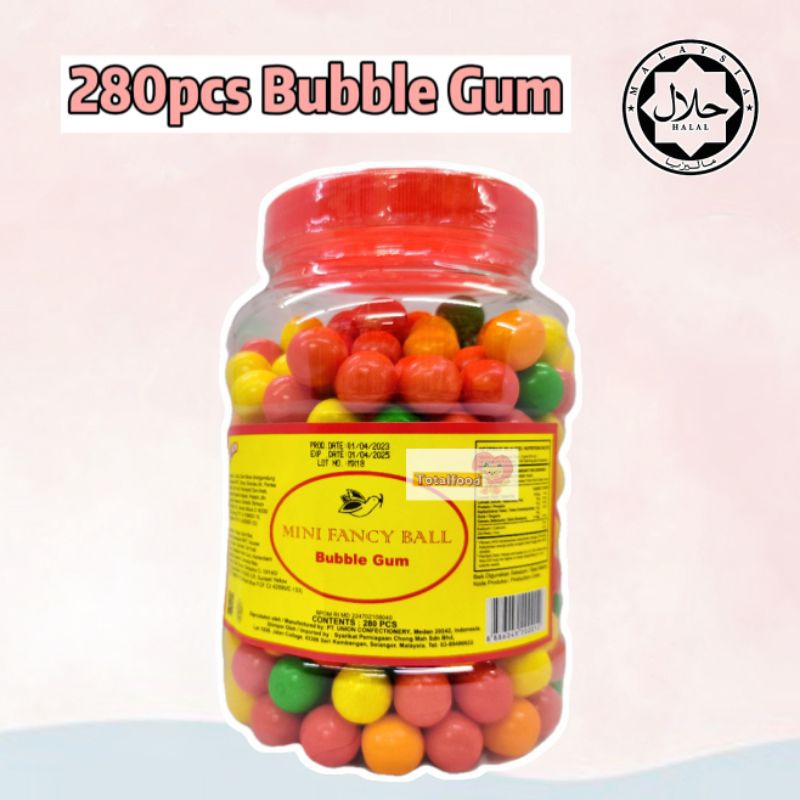 Mini Fancy Ball Bubble Gum rainbow Chewing 260pcs | Shopee Malaysia