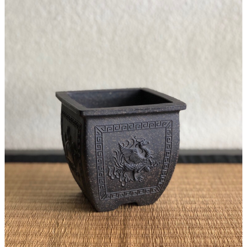 Mythical Creatures Semi-cascade Bonsai Pot 4-sides | Shopee Malaysia