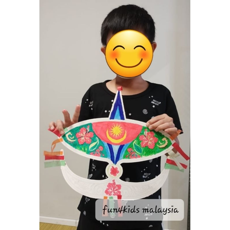 Kraf Tradisional Malaysia | DIY Wau Bulan Kit | for School Projects ...