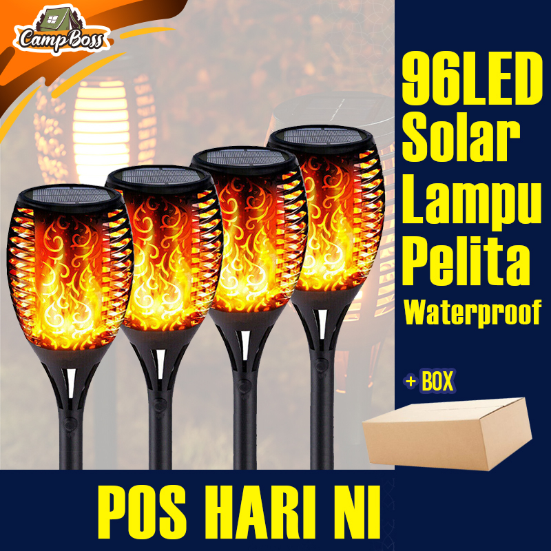 2024 Viral Lampu Pelita Solar Hari Raya Waterproof LED Light Outdoor ...