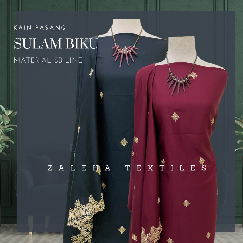 KAIN PASANG SULAM BIKU VIRAL BY ZALEHA TEXTILES | KAIN PASANG SULAM ...