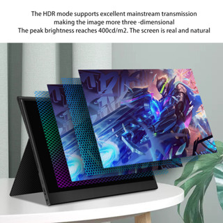 BYONE Portable Gaming Monitor Second Extended Screen For Mac Phone Xbox ...