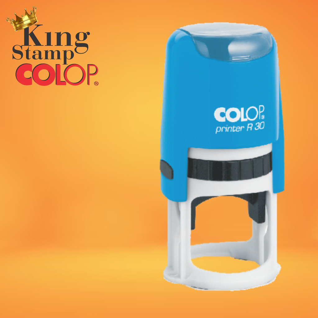 COLOP Stamp Cop Nama Stamp Chop Round Rubber Stamp | Shopee Malaysia