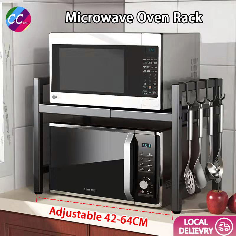 Microwave Rack Kitchen Rack Metal Oven Rack Household Steel kitchen ...