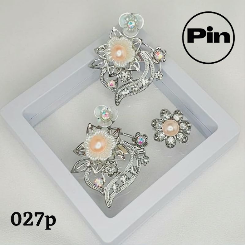 SABAH BROOCH WITH BABY PIN/ KERONGSANG MUTIARA SABAH FREE 3D BOX ...