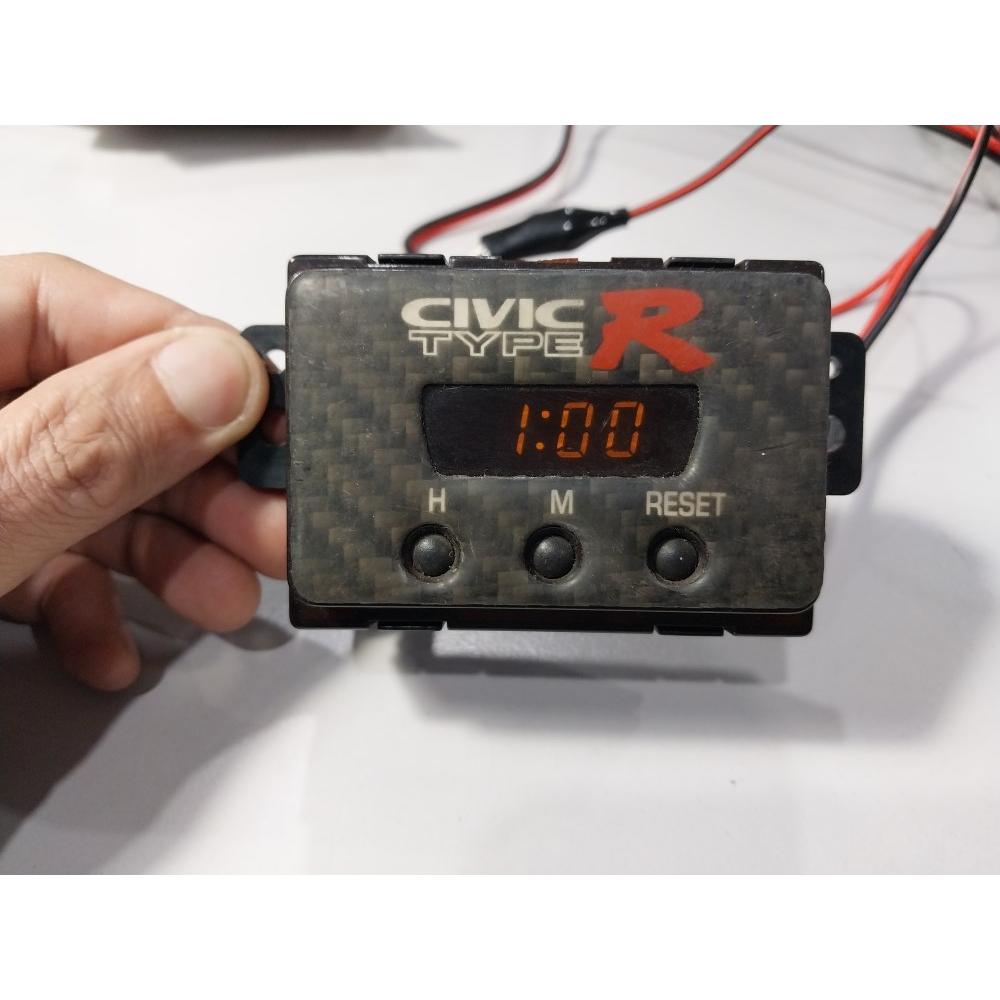Honda Civic EK SO3 SO4 JDM 96-98 spec digital amber orange clock Civic ...