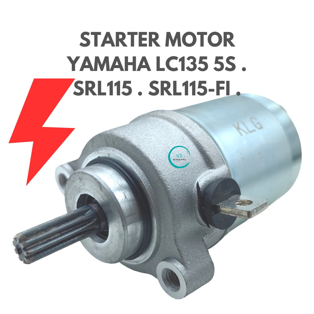 STARTER MOTOR YAMAHA LC 55C LC135 5S LC 5S SRL115 FI LAGENDA 115 FI ...