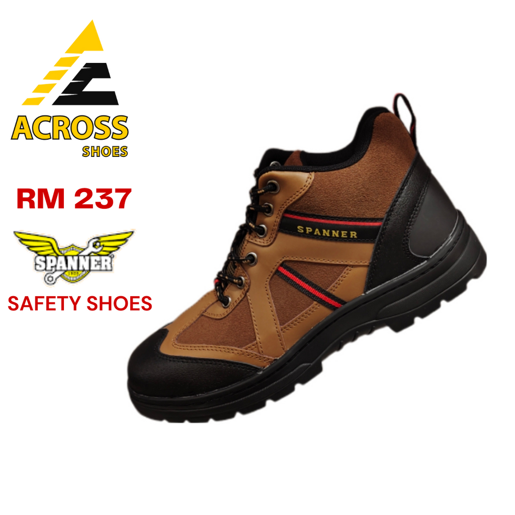 👷👉[Safety Shoe]💯Original SPANNER Men Safety shoes SPN-71-24 (Brown ...