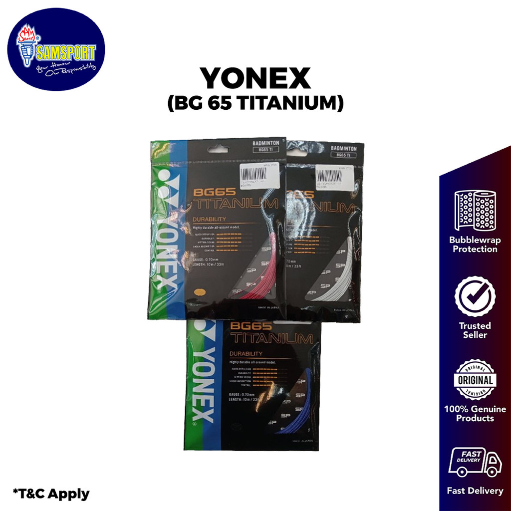 BG 65 TITANIUM (YONEX) | Shopee Malaysia