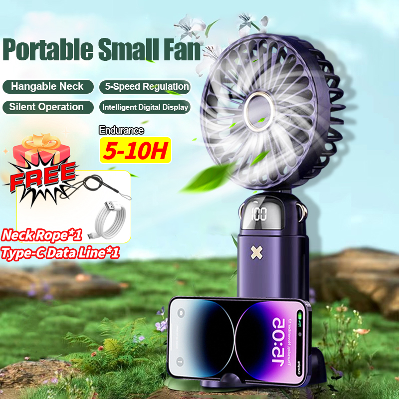 Portable USB Mini Fan Adjustable Desktop Fan Cooling Fan 5 Speed ...