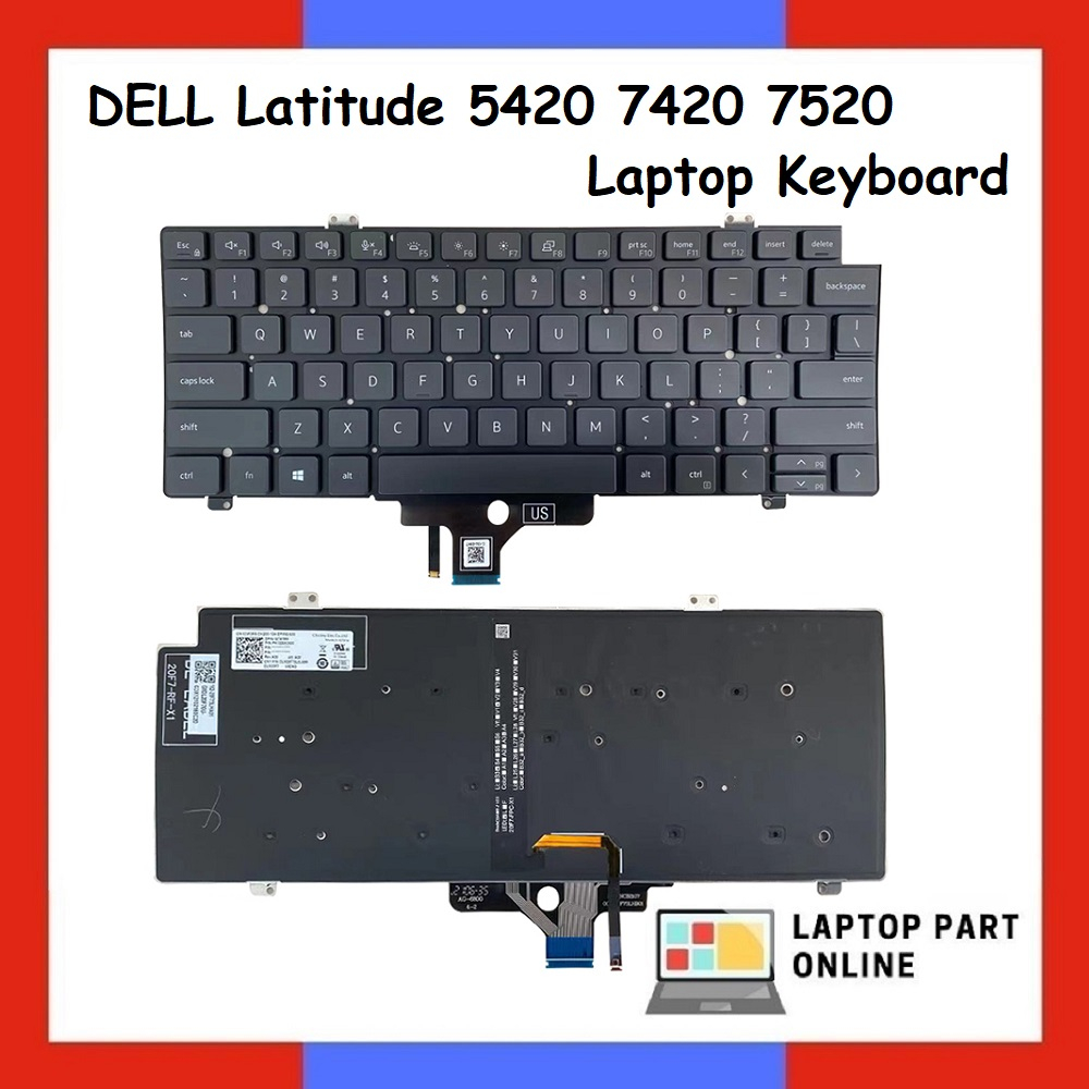 DELL Latitude 5420 7420 7520 Laptop Keyboard | Shopee Malaysia