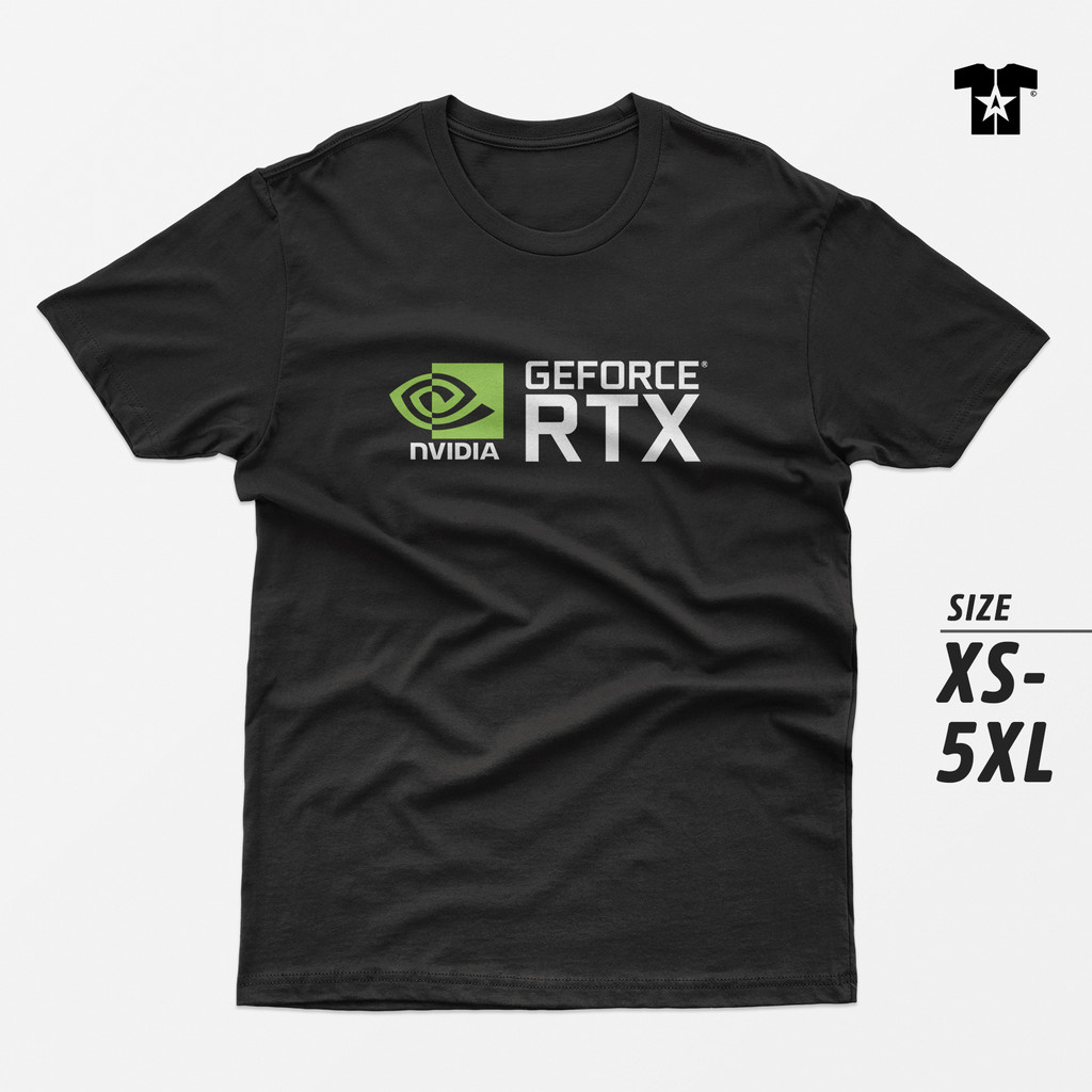 Nvidia RTX GeForce T-shirt Baju Gamer Graphic Card Nvidia GeForce RTX ...