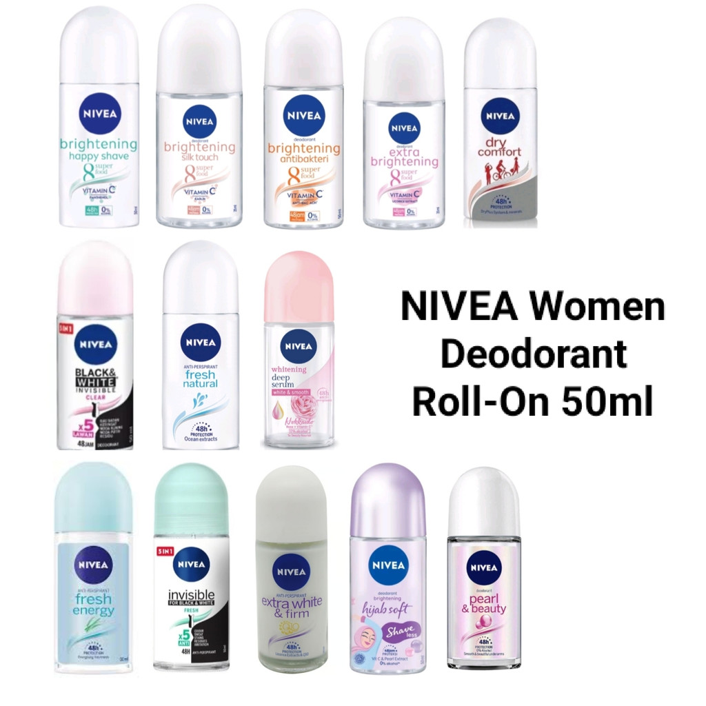 NIVEA Women Deodorant Roll On 50ml | Shopee Malaysia