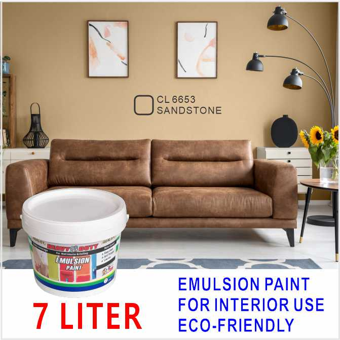 HCL6653 SANDSTONE ( 7L Paint Interior ) Heavy Duty Emulsion / easy ...
