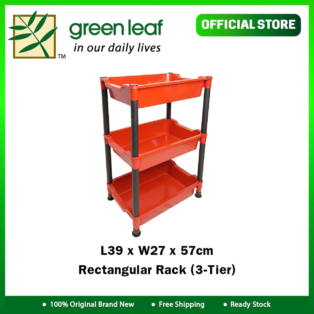 Greenleaf Rectangular Rack (2-Tier / 3-Tier / 4-Tier) | Shopee Malaysia