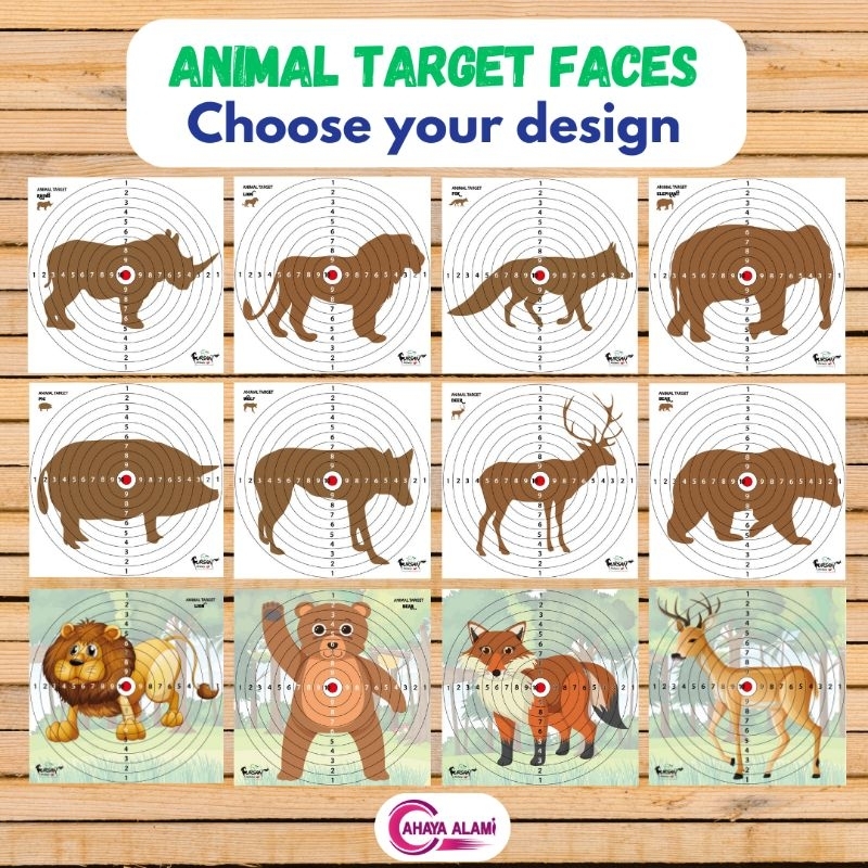 🇲🇾 Animal Target Face Archery Large Heavy duty Traditional and Modern ...