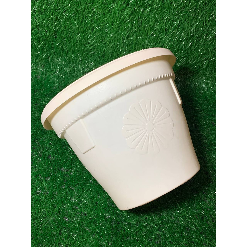 Ready Stock Pasu Bunga Plastik Putih/White Flower Pot/Brown Flower Pot ...
