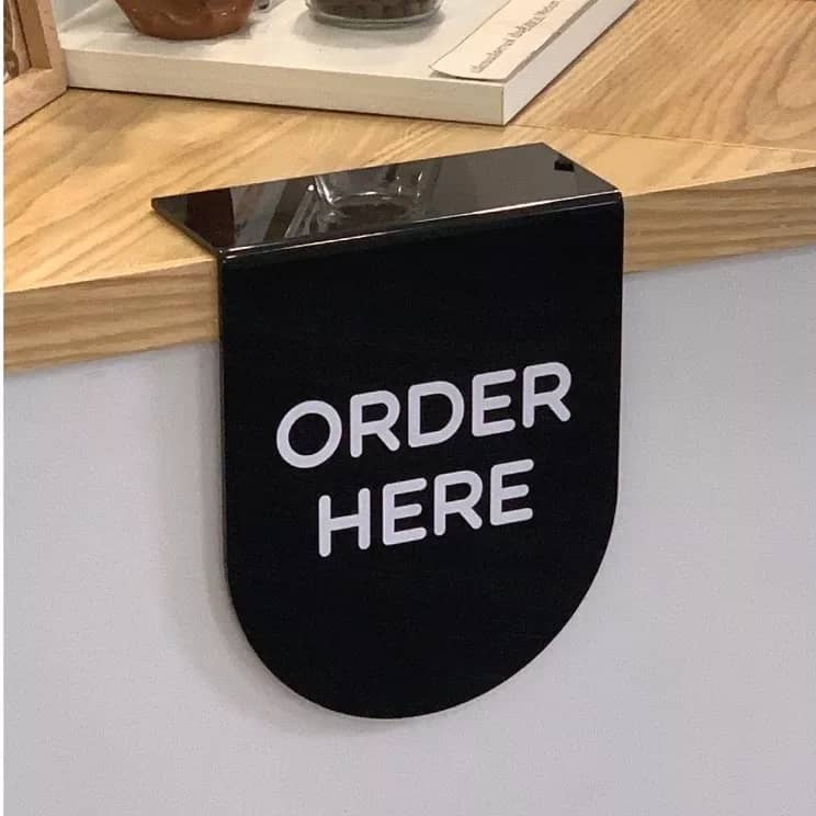Acrylic Table Sign Order HERE - Pick Up HERE | Shopee Malaysia