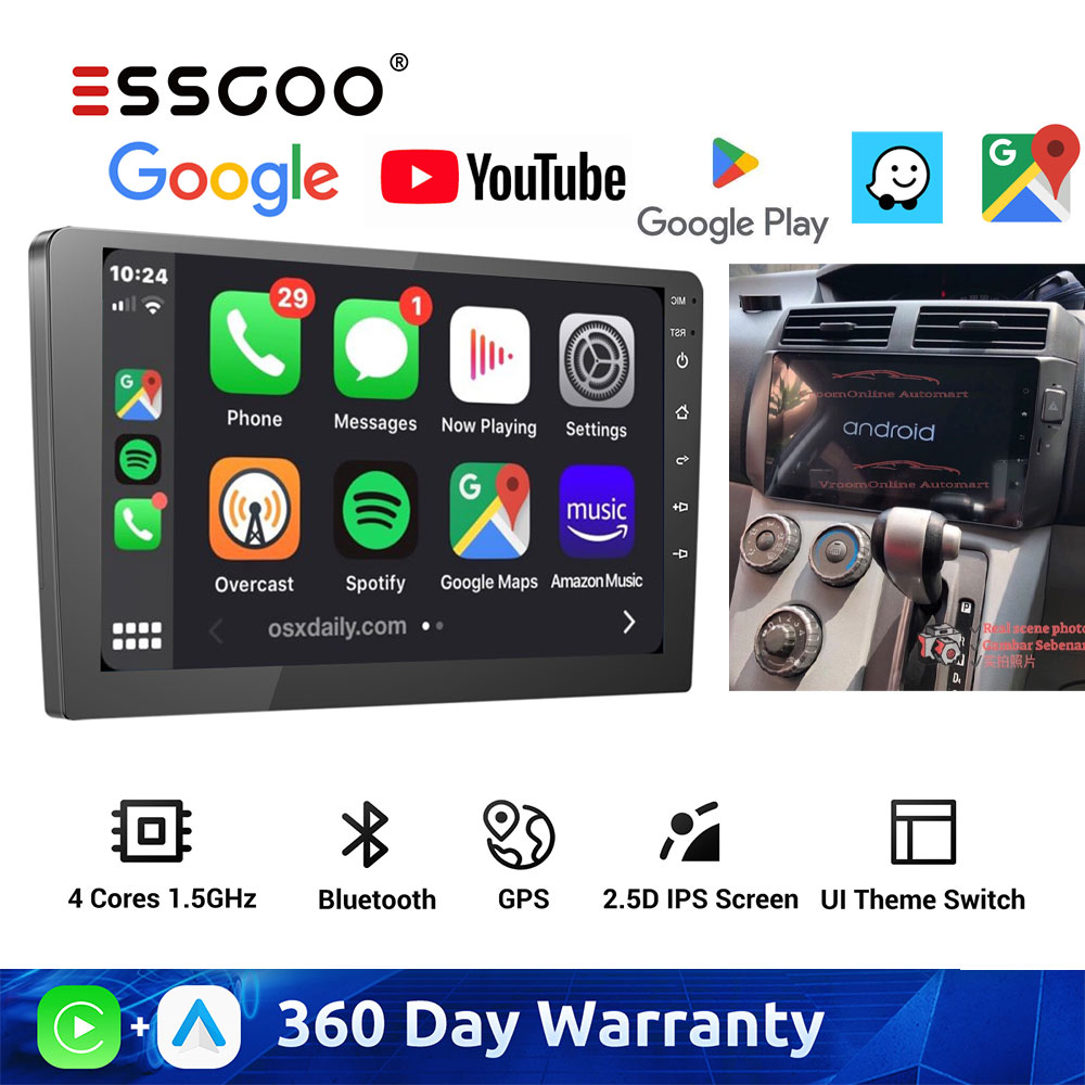 ESSGOO Android Player 9 inch WIFI GPS Carplay Car Multimedia MP5 Player ...