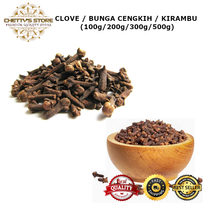 (IMPORTED INDIA) CLOVE / BUNGA CENGKIH / KIRAMBU (100g/200g/300g/500g ...